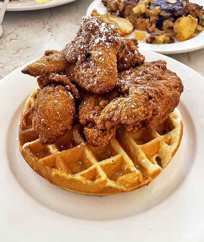 Chicken and waffles&mdash;the culinary odd couple that works better than most Hollywood marriages. Sweet, savory, and utterly irresistible.
