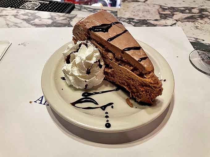 Chocolate cheesecake that doesn't just end your meal&mdash;it provides closure, therapy, and a moment of pure bliss.