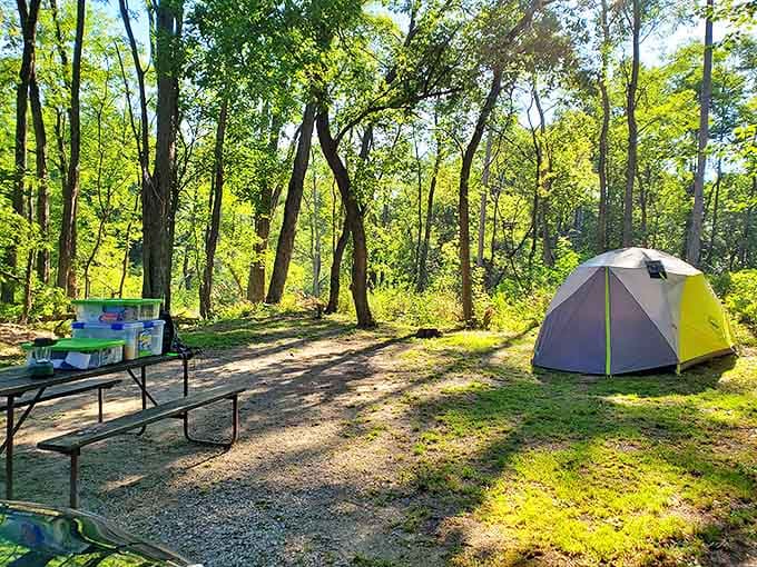 Camping as it should be &ndash; just enough wilderness to feel adventurous, just enough civilization to still have coffee.