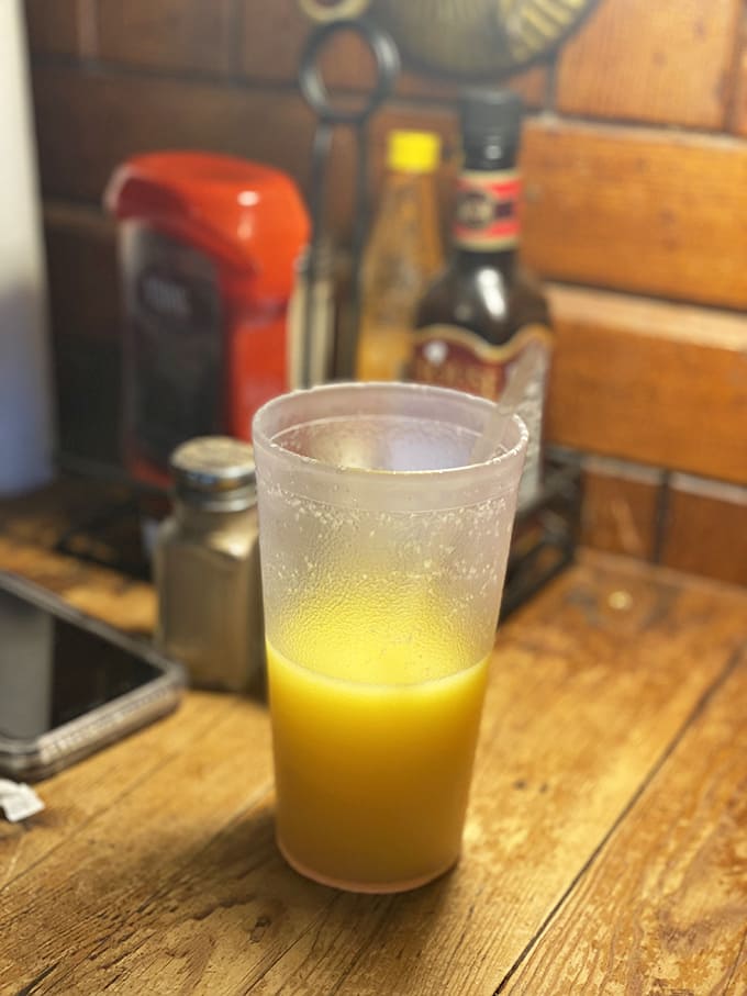 Fresh-squeezed orange juice that glows like liquid sunshine&mdash;the perfect morning companion to whatever breakfast masterpiece you've ordered.