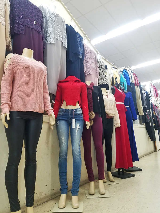 Fashion mannequins showcasing everyday styles that won't break the bank. Proof that looking good and saving money aren't mutually exclusive.