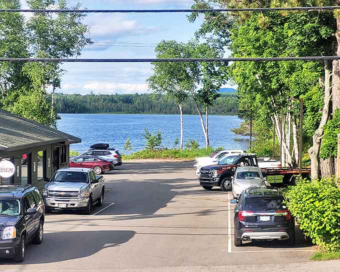 That moment when you realize the parking lot view is better than most scenic overlooks in other states.