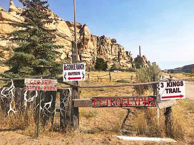 The road to ancient art begins at McConkie Ranch, where petroglyphs await those willing to follow signs more mysterious than my aunt's secret recipe cards.