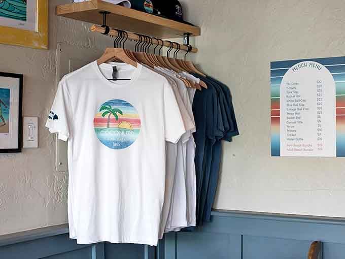 Souvenir shirts that actually look good enough to wear back home. The rare vacation memento that won't end up as pajamas or a car-washing rag.