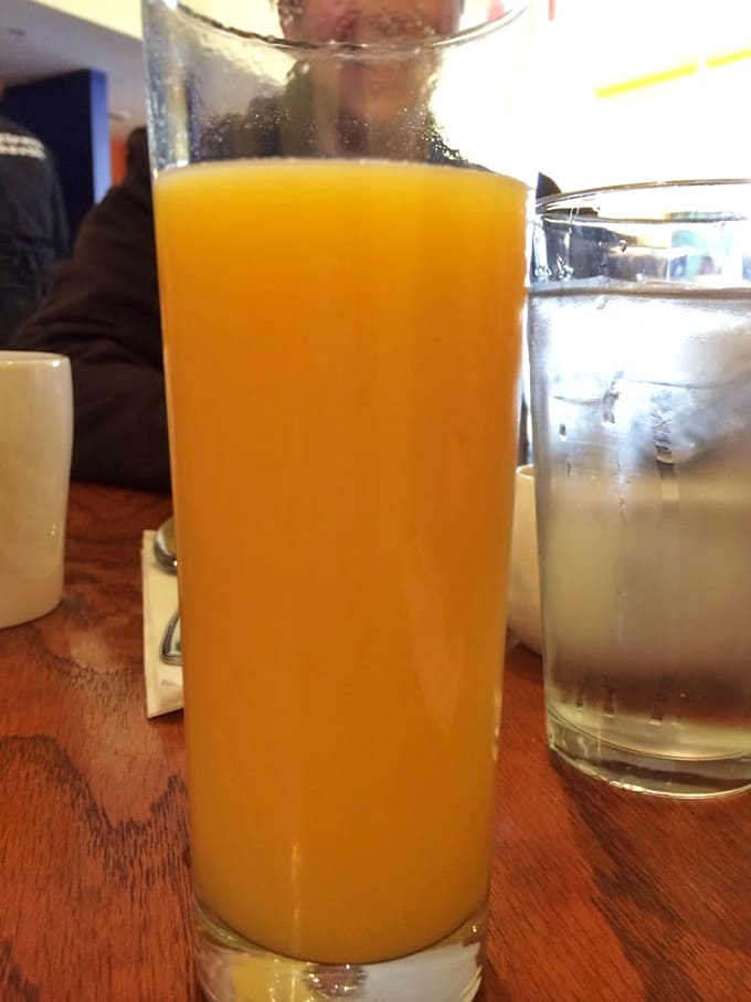 Fresh-squeezed orange juice that captures sunshine in a glass&mdash;the perfect companion to whatever breakfast adventure you choose.