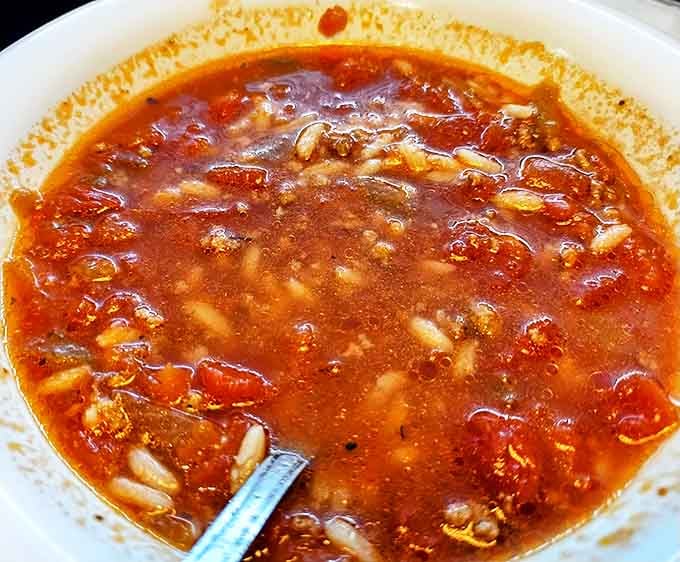 A soup so hearty it could've been a stew in another life. Each spoonful tells a story of simmer and patience.