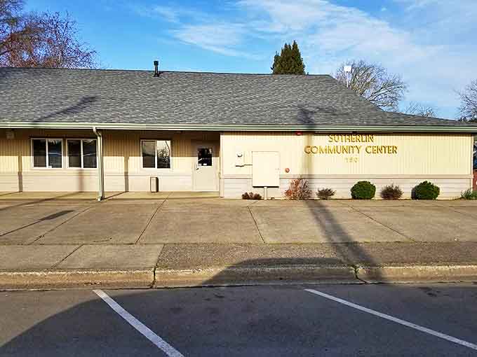 The Sutherlin Community Center&mdash;where potlucks and town meetings have shaped local history one casserole at a time.