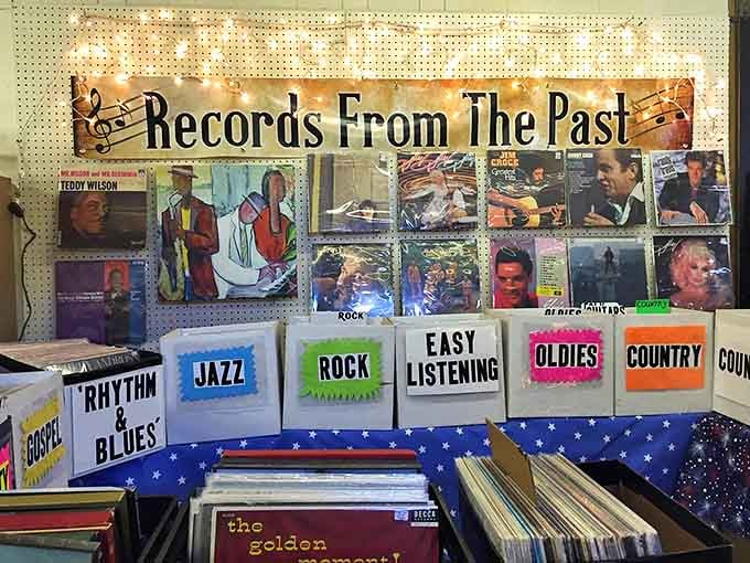 "Records From The Past" &ndash; organized by genre for easy browsing. Remember when album art was a 12-inch canvas and not a tiny square on your phone?