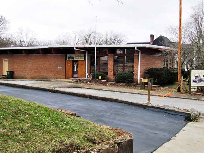 Mid-century architecture meets small-town functionality in this unassuming building that likely holds more history than most museums.