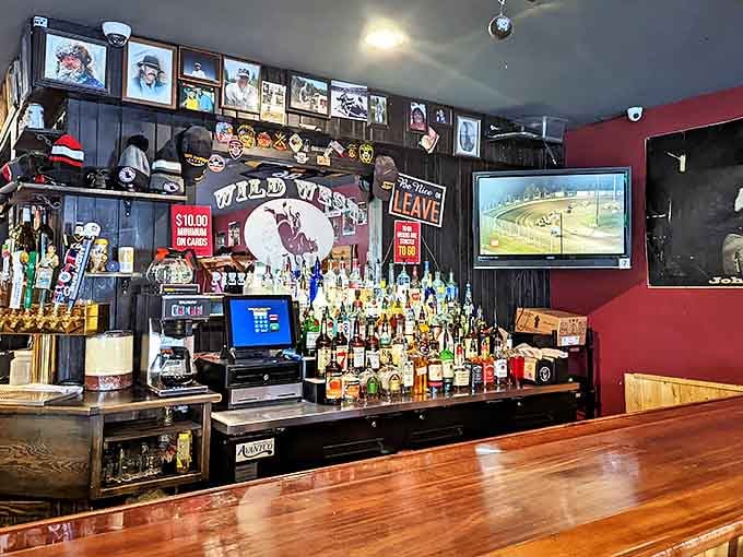 Behind this bar, liquid courage flows freely while Montana craft beers stand at attention, ready to complement your pizza expedition.