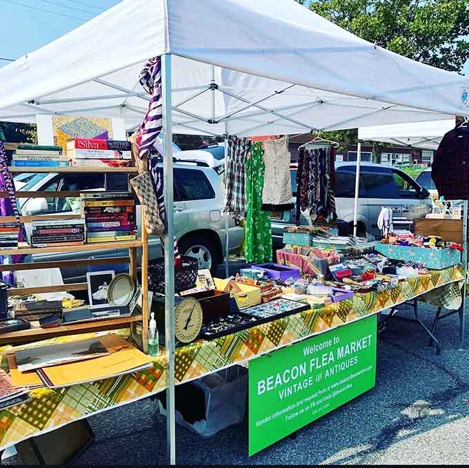 A colorful patchwork of merchandise creates the ultimate analog shopping experience&mdash;no "add to cart" button required.