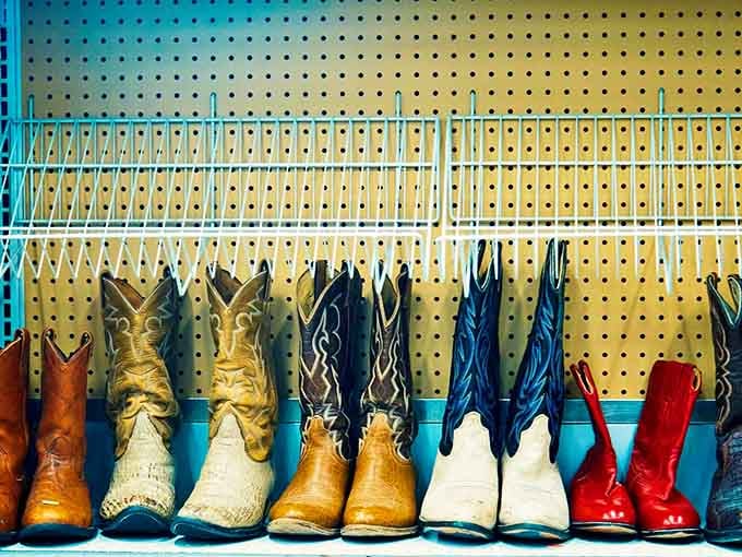 These boots weren't made just for walking—they were made for strutting out of Rescued Treasures with money still in your wallet.