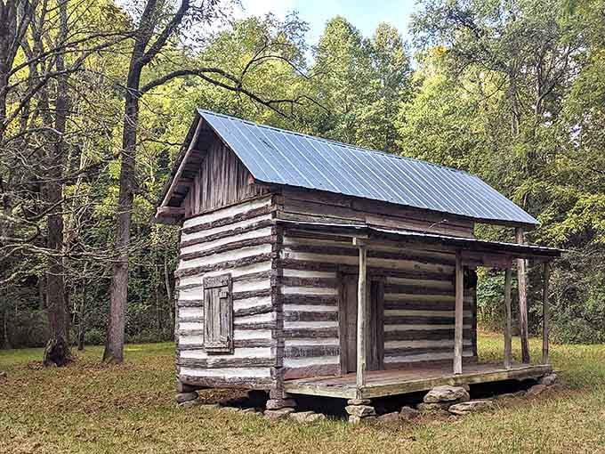 This historic cabin whispers stories of pioneer life. Imagine the conversations these walls have heard through centuries of Tennessee seasons.