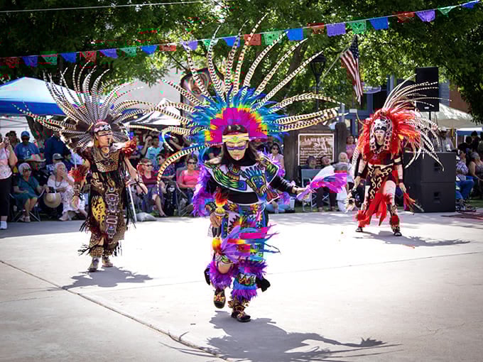 When traditional dancers perform in Mesilla Plaza, centuries of cultural heritage burst into vibrant life through movement, color, and celebration.