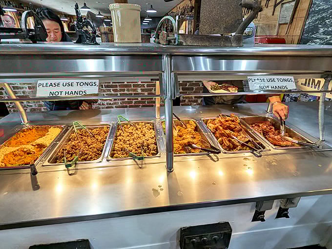 Please use tongs, not hands might be the only rule between you and BBQ nirvana. Each tray holds a different path to happiness.