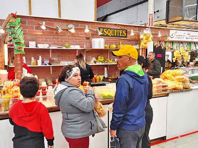The food court – where smart shoppers refuel with authentic Mexican treats before diving back into the bargain hunting marathon.