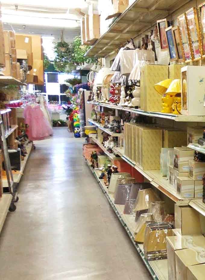 Navigate narrow aisles of possibility where home d&eacute;cor dreams and reality meet at prices that make both happy.