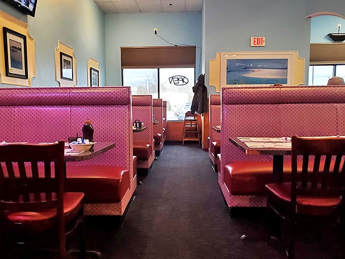 Those classic diner booths in vibrant red aren't just seating&mdash;they're memory-makers where countless conversations, celebrations, and comfort meals have unfolded.