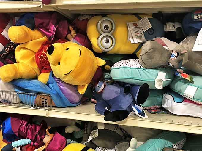 Plush characters waiting for their forever homes at prices that make both children and parents' faces light up with equal delight.