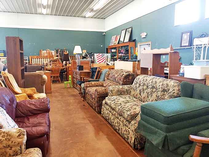 The sofa section&mdash;a sea of floral patterns and comfortable cushions where you can actually sit and contemplate which one deserves the honor of supporting your Netflix marathons.