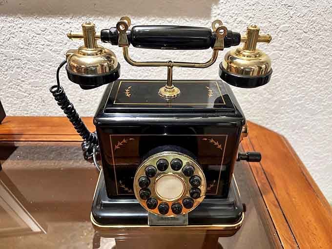 This vintage telephone doesn't just connect calls&mdash;it connects generations. Imagine the conversations this elegant communicator has witnessed!