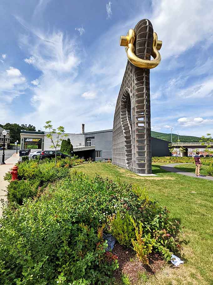 Big Bling stands as North Adams' quirky downtown landmark &ndash; proof that public art doesn't need to be stuffy to make a statement.