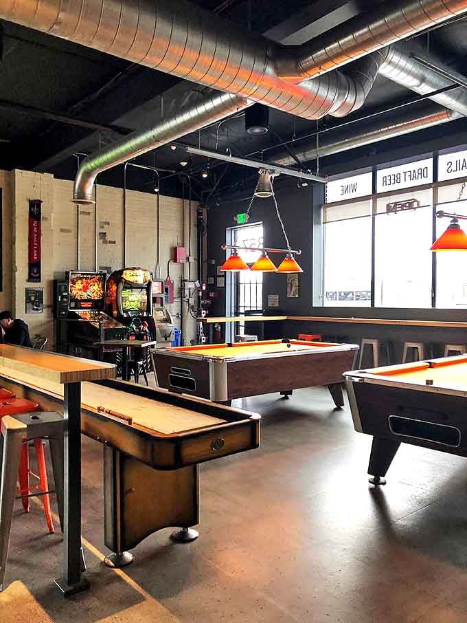 Not just a meal, but an experience. Those pool tables and arcade games ensure your stomach isn't the only thing being entertained.