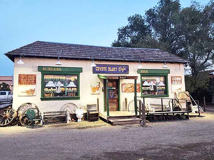 Coyote Bluff Cafe looks unassuming, but locals know this humble exterior houses some of Amarillo's most legendary burgers.