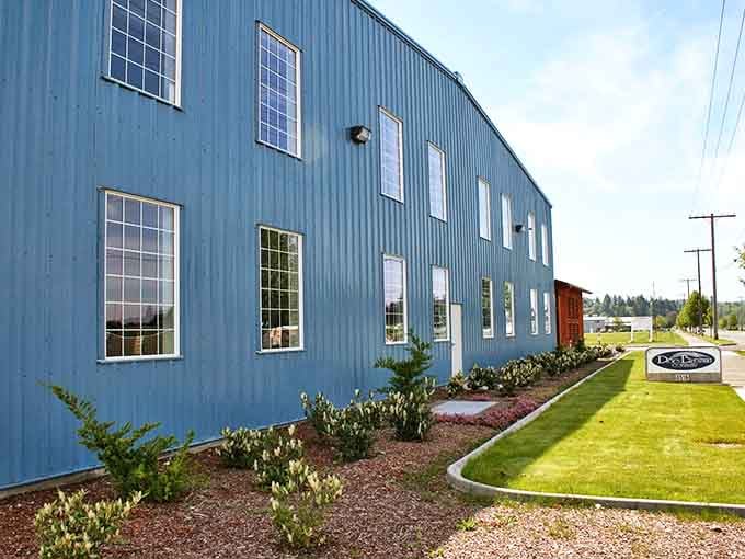 Dick's Brewing Company's blue industrial building houses liquid gold within&mdash;proving great craft beer doesn't always need exposed brick and Edison bulbs to shine.