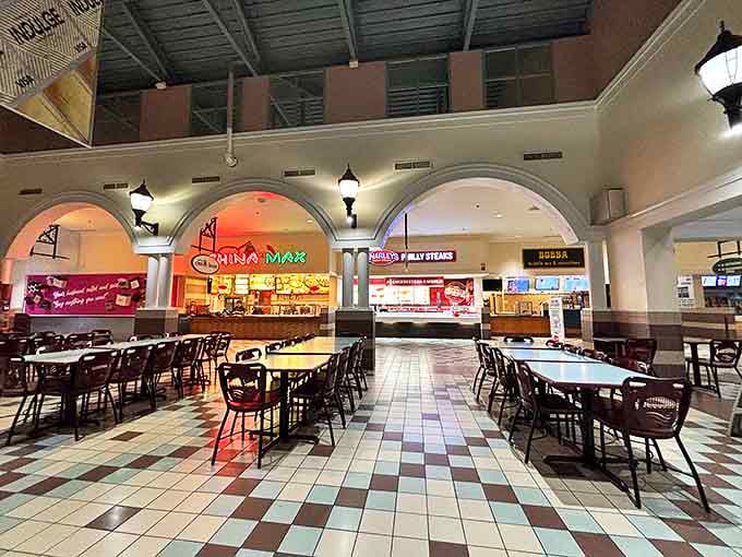 The food court&mdash;that magical place where shopping stamina is restored and difficult decisions about which store to hit next are contemplated.