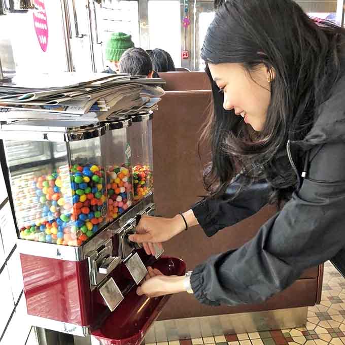 Even the gumball machine understands that sometimes dessert comes before breakfast, and nobody here is going to judge you for it.
