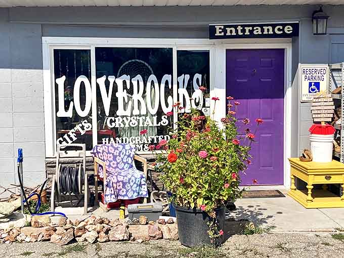 LoveRocks isn't just a shop &ndash; it's a purple-doored portal to handcrafted treasures that capture the artistic spirit of this mountain community.