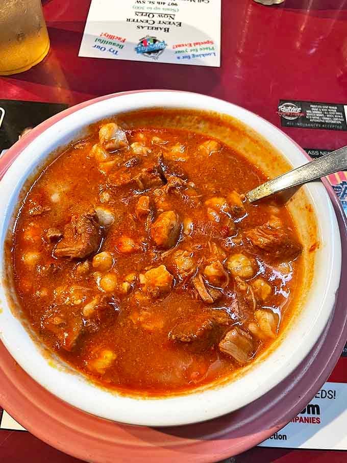 Menudo&mdash;the legendary Mexican soup that's equal parts comfort food and culinary adventure, with tender tripe and hominy swimming in a rich, spicy broth.