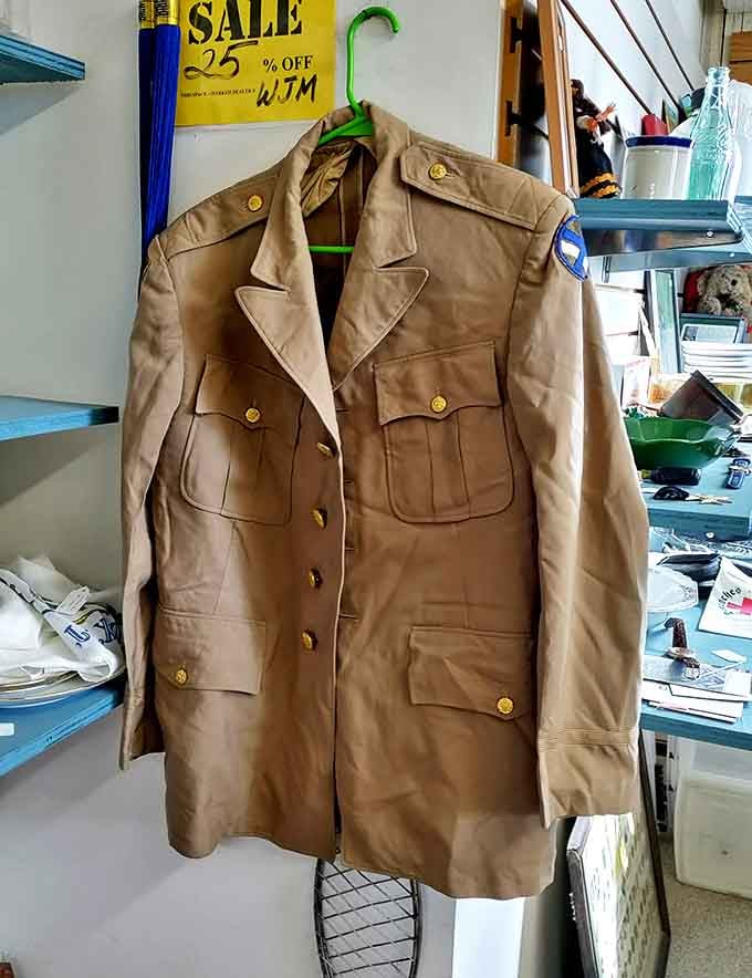 This military jacket has stories sewn into every seam. Someone once stood tall wearing this piece of American history.