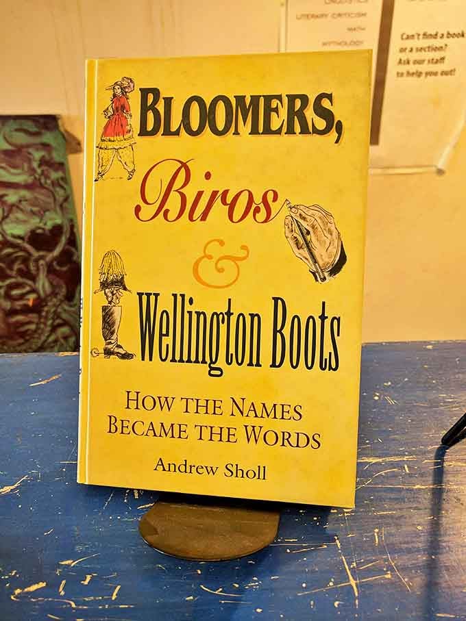 Even the books about words have personality here &ndash; linguistic treasures that make etymology feel like an adventure.