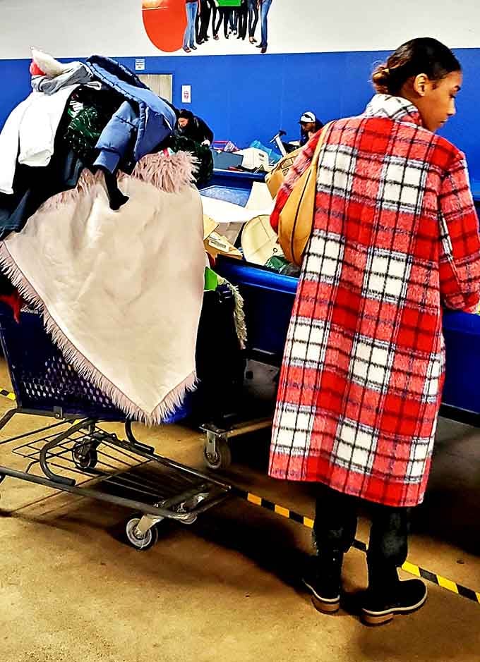 Serious shoppers know the plaid coat strategy - dress comfortably and bring determination to navigate these treasure-filled waters.