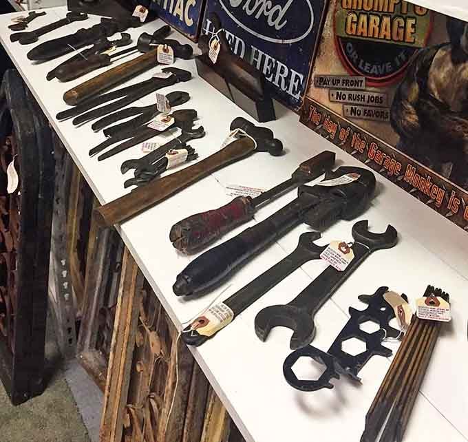 Tools with the patina of honest work &ndash; from an era when "built to last" wasn't a marketing slogan but the only way things were made.