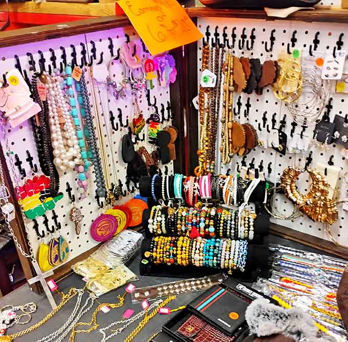 Jewelry displays that sparkle with possibility&mdash;each necklace, bracelet, and earring whispering, "Take me home, I'll make that outfit pop!"