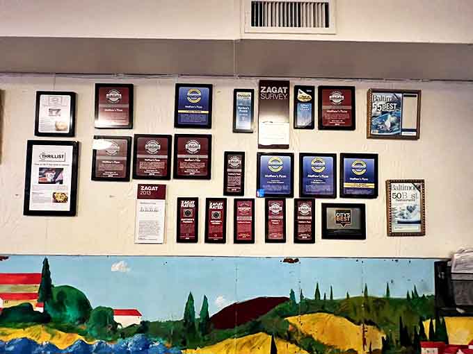 Wall of fame or hall of flame? These accolades tell the story of decades of pizza perfection that keeps Baltimore coming back for more.