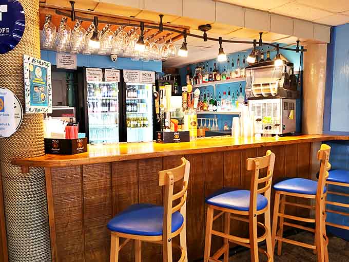 The bar area &ndash; where fishing stories get better with each round and nobody minds if you're still wearing your beach flip-flops.