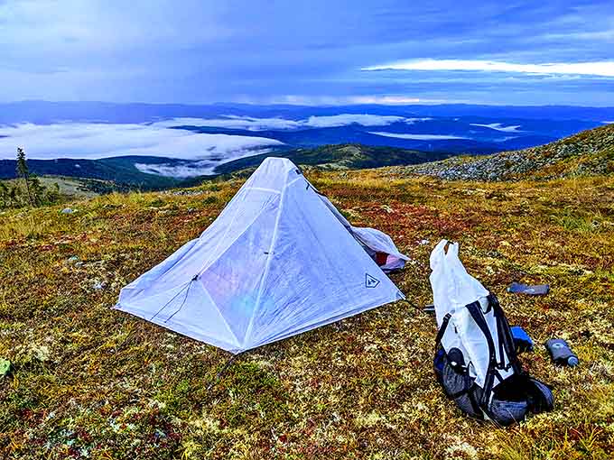 Camping above the clouds: when your tent view makes five-star hotels look like they need to try harder.