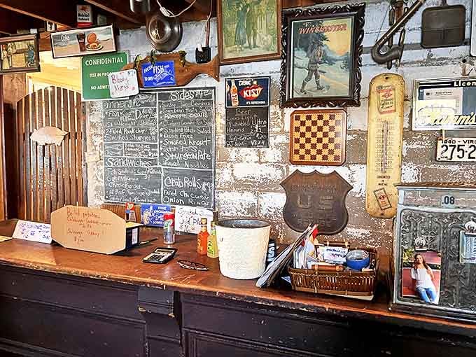 The counter tells stories of decades past with its vintage signs and well-worn wood&mdash;order here and you're part of a tradition older than most chain restaurants.