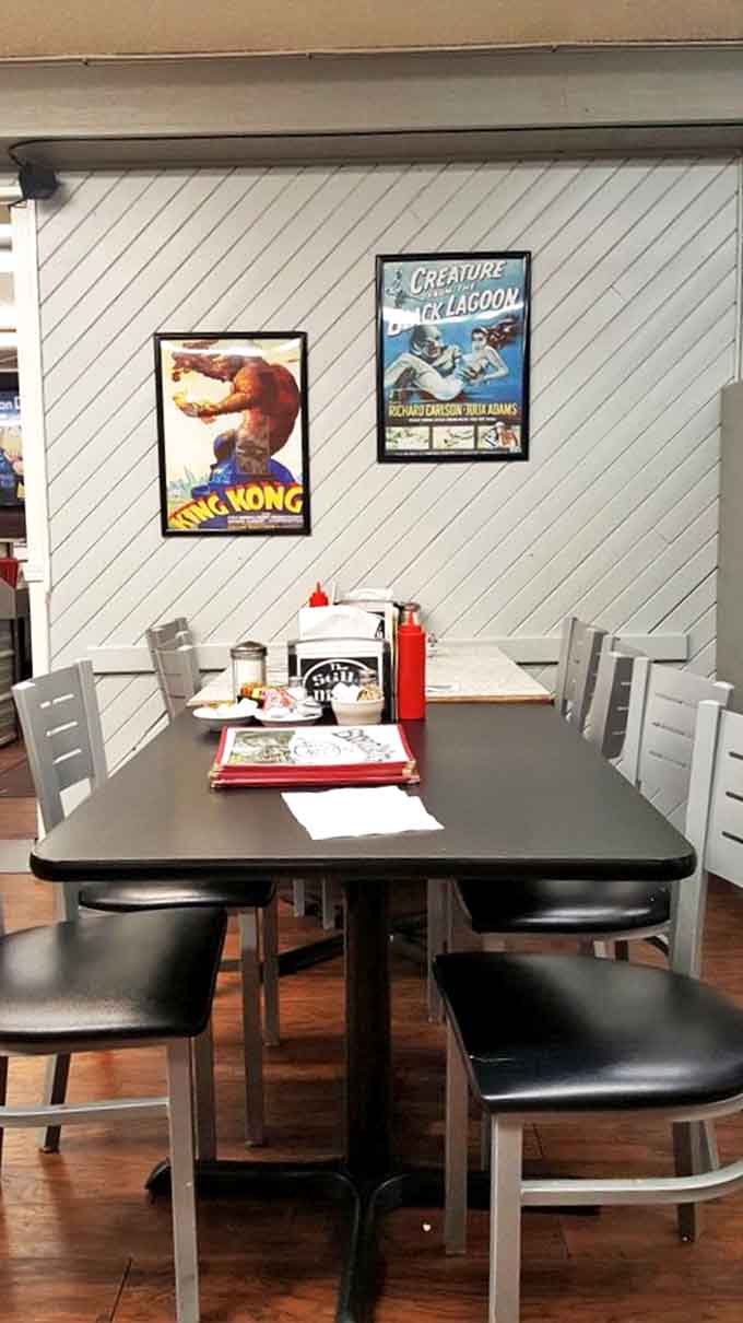 Classic movie posters meet comfort food&mdash;because nothing says "enjoy your eggs" quite like King Kong watching over your shoulder.