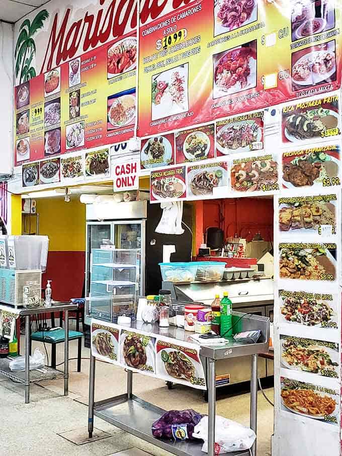 Mariscos and more: where the menu board is longer than some novels and every dish promises a vacation for your taste buds.