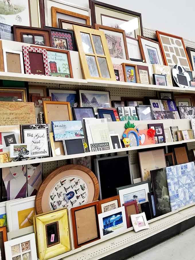 Frame-tastic! A gallery wall waiting to happen &ndash; from ornate gold to minimalist white, every photo's potential home is here.