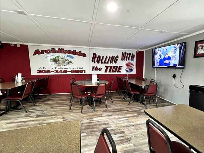 Rolling with the Tide while rolling in barbecue sauce&mdash;a perfect Alabama afternoon. The TV might show the game, but the food steals the show.