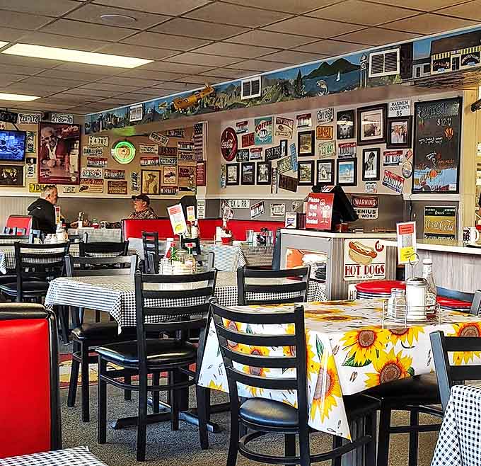 Wall-to-wall memories and memorabilia create the perfect backdrop for conversations that flow as freely as the coffee refills.