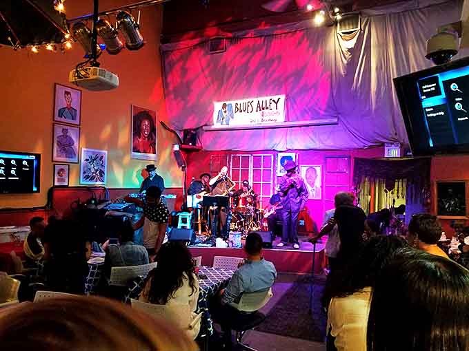 Some places have live music, but here it's the perfect soundtrack to the symphony of flavors happening on your plate.