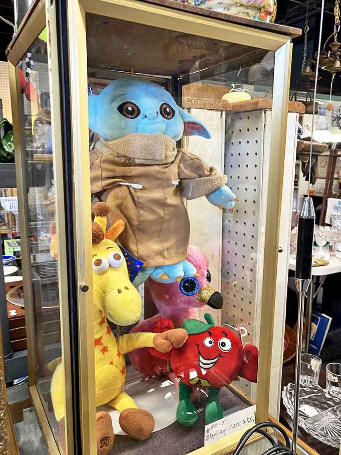 Yesterday's beloved characters preserved behind glass! From vintage toys to modern collectibles, proof that nostalgia comes in all ages.