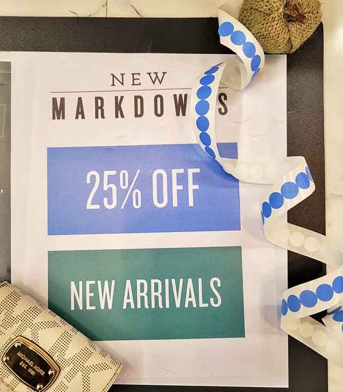 Sale signs that make your heart beat faster than your morning coffee. New markdowns and arrivals&mdash;the two sweetest phrases in retail therapy.